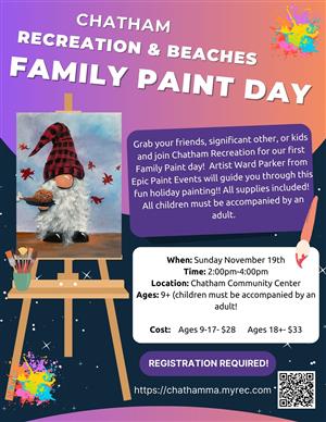 Town of Chatham Recreation and Beaches: Family Paint Day